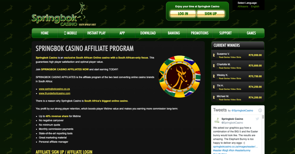 Springbok Casino Affiliates